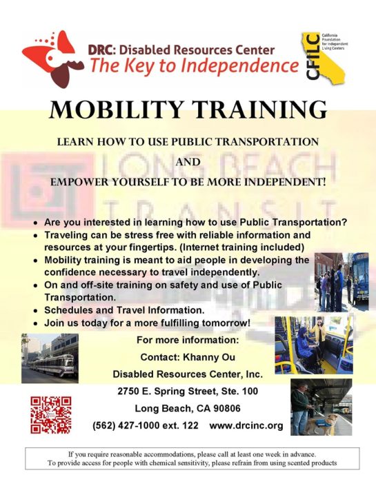 Mobility Travel Training - Disabled Resource Center